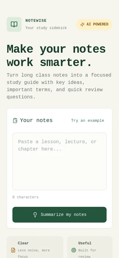 NoteSummarizer App