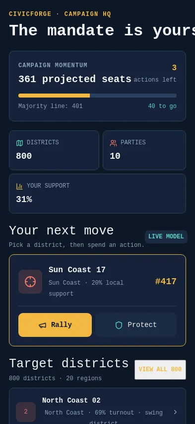 Election Simulator Mobile