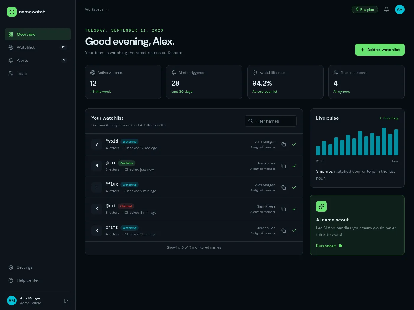 Discord Name Sniper