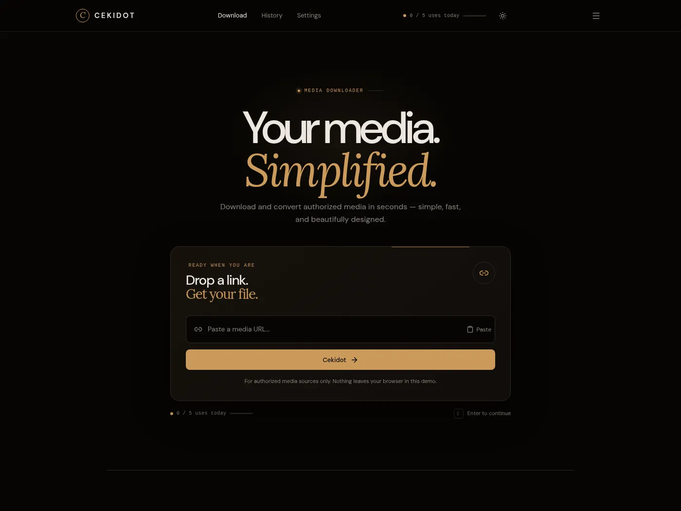 Cekidot Media Utility