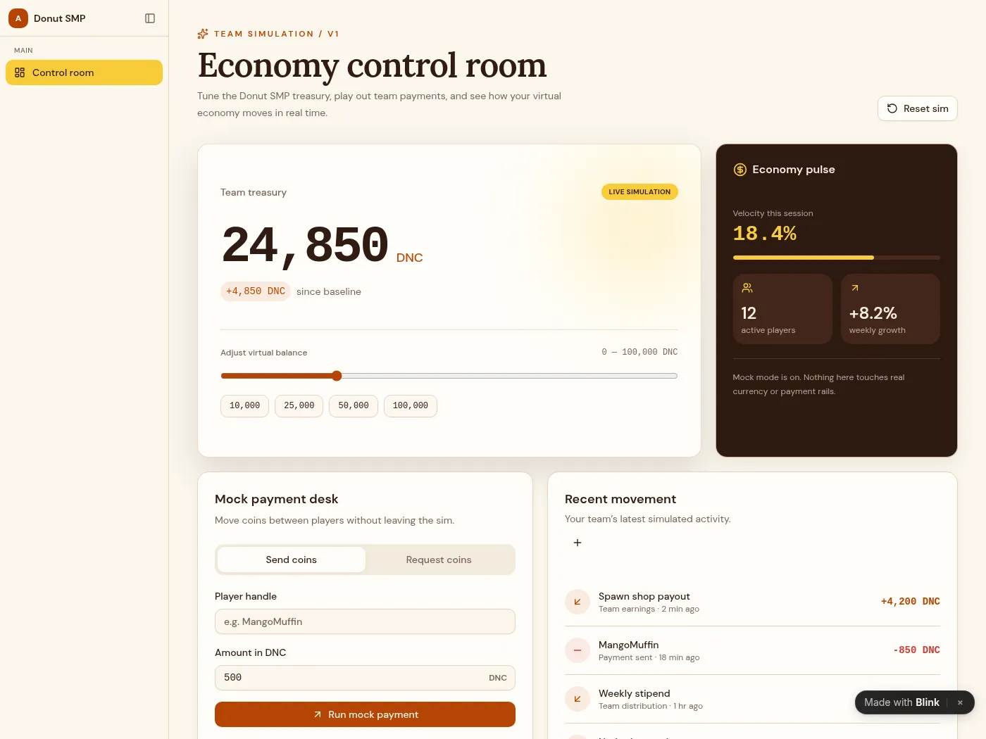 DonutSMP Economy Sim