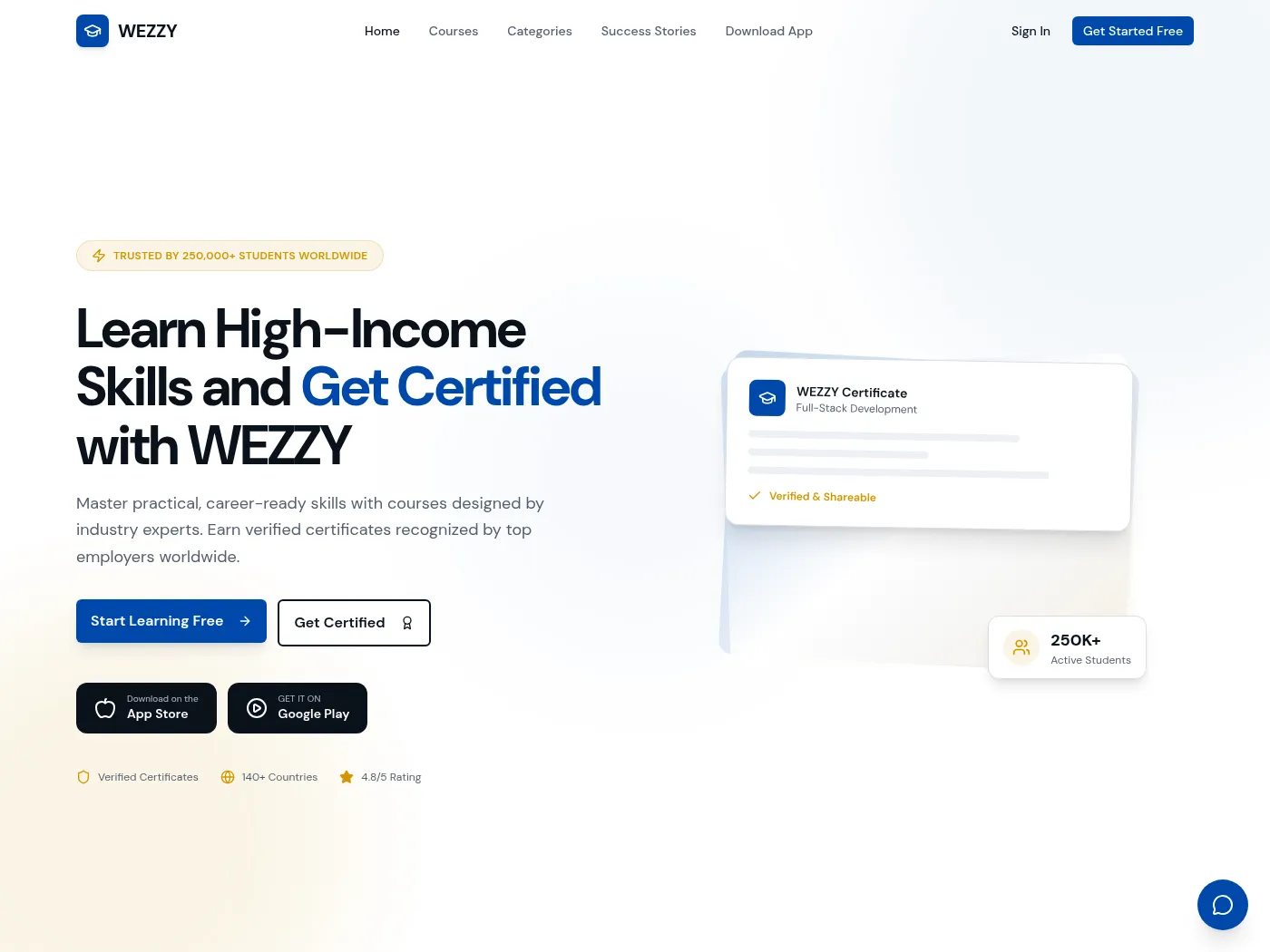 WEZZY E-Learning Hub