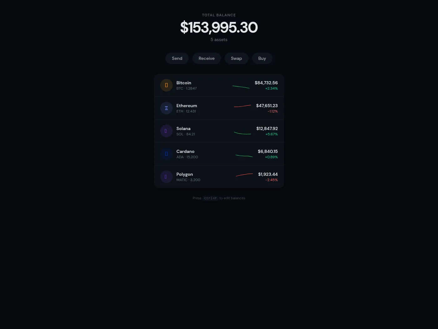 Exodus Wallet Playground