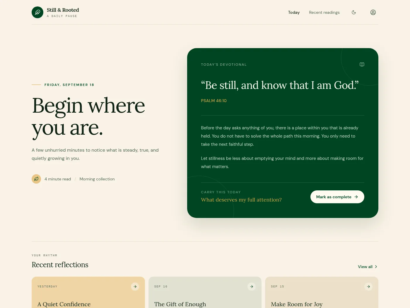 Daily Devotionals Hub