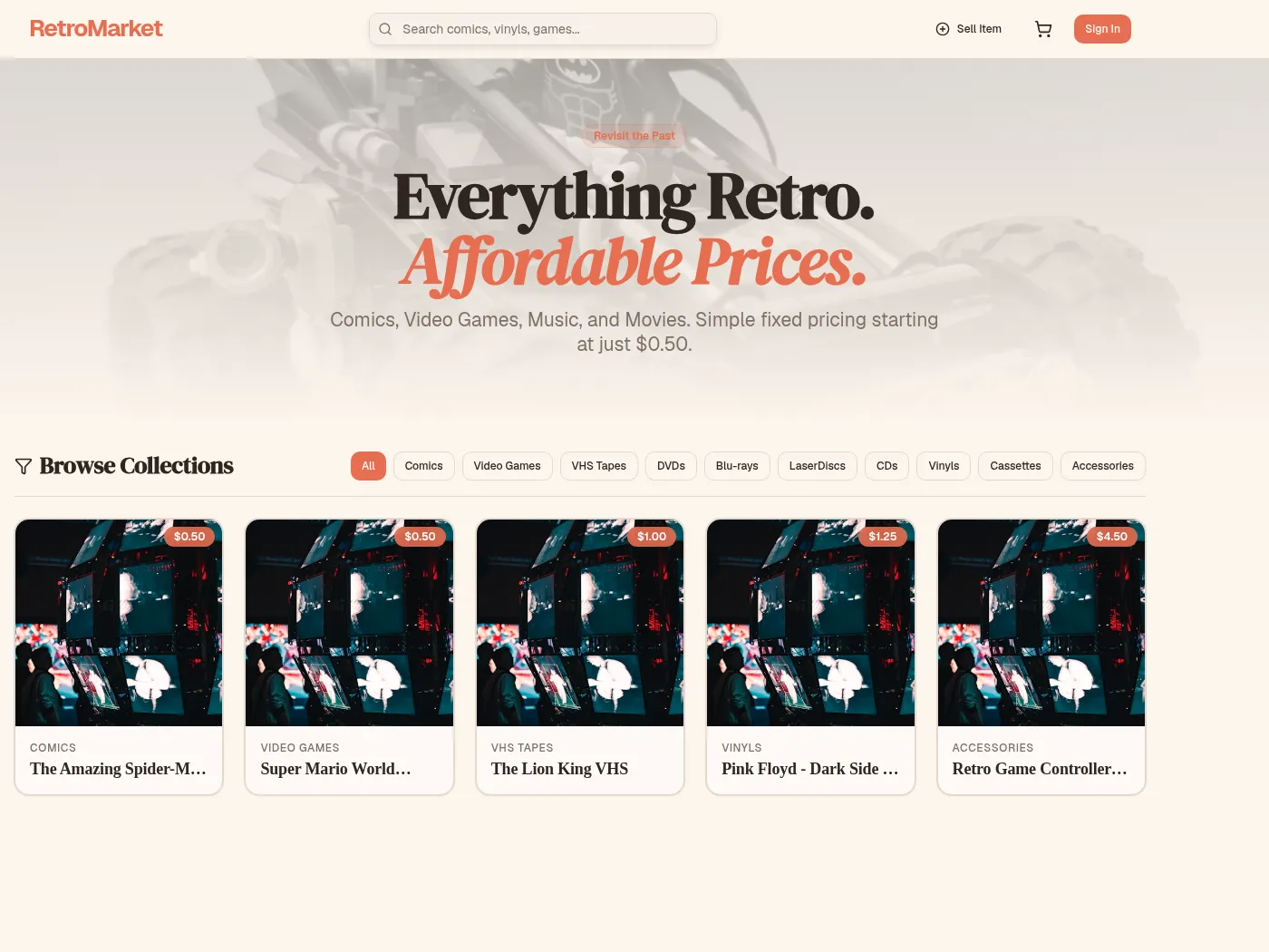 Retro Marketplace