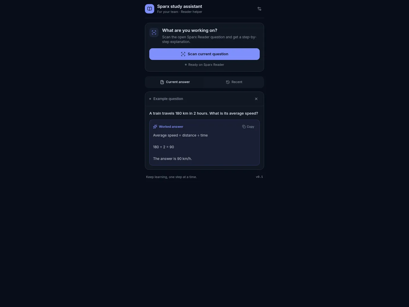 Sparx AI Study Assistant