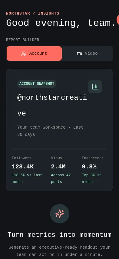 TikTok Insights Mobile