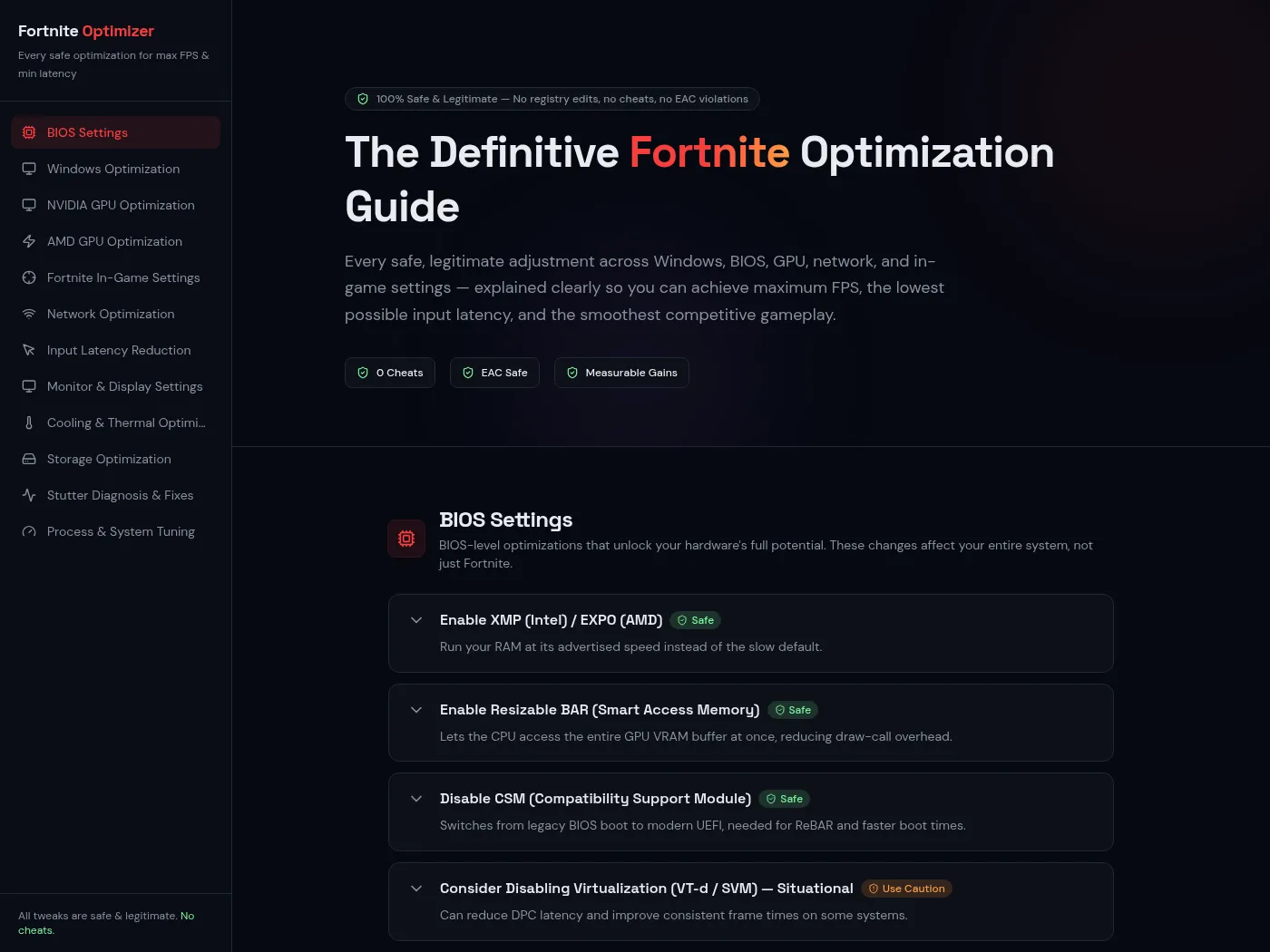 Fortnite Optimization Guide