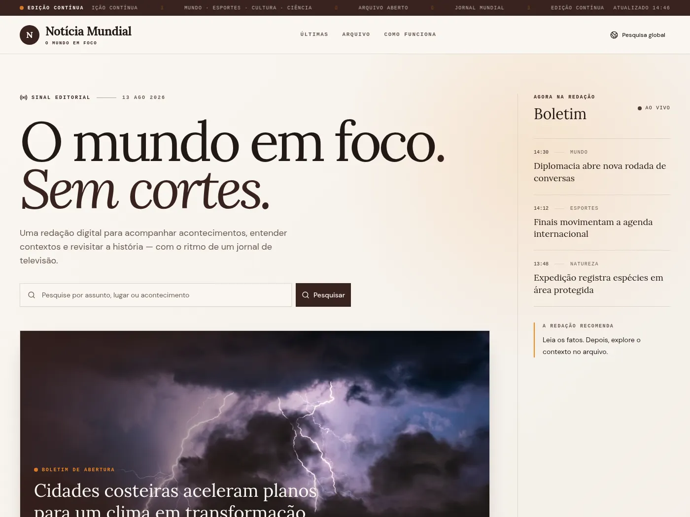 Notícia Mundial Hub