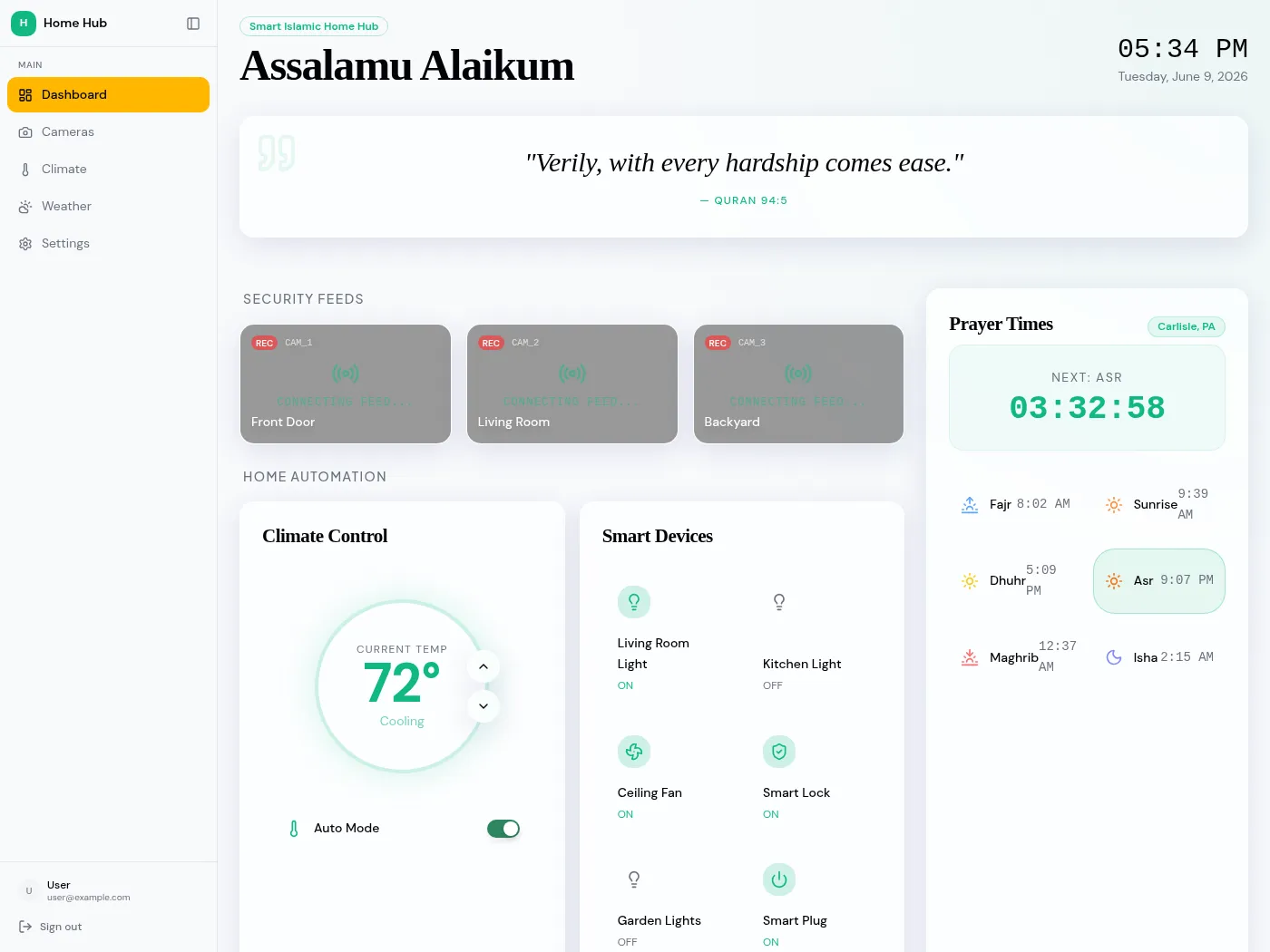 Smart Islamic Home Hub
