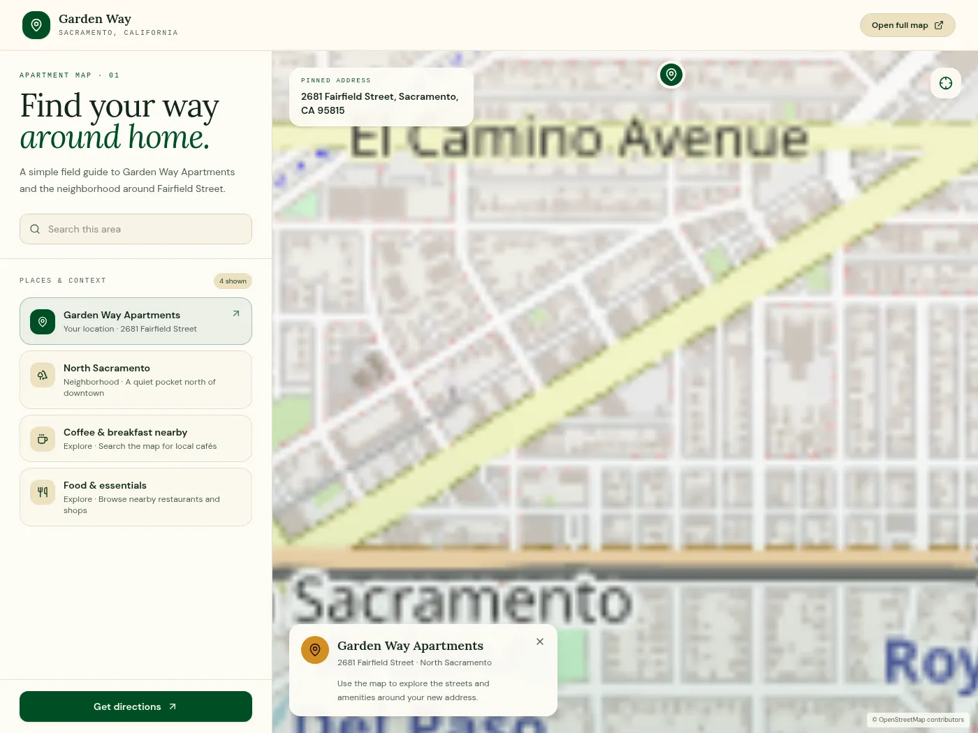 Garden Way Apartment Map