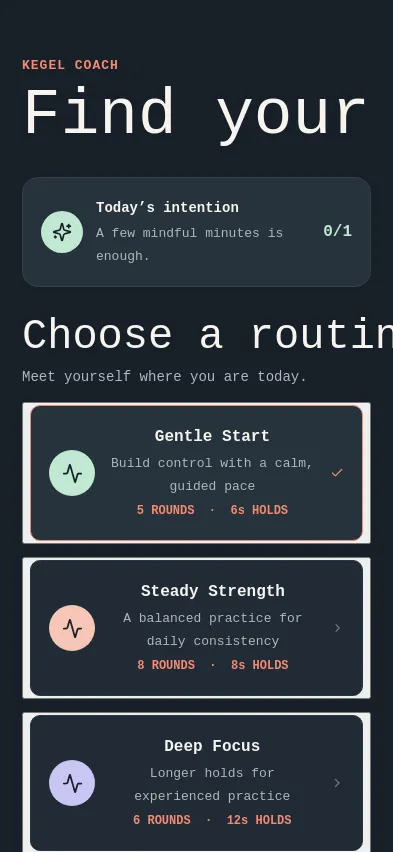 Kegel Coach App