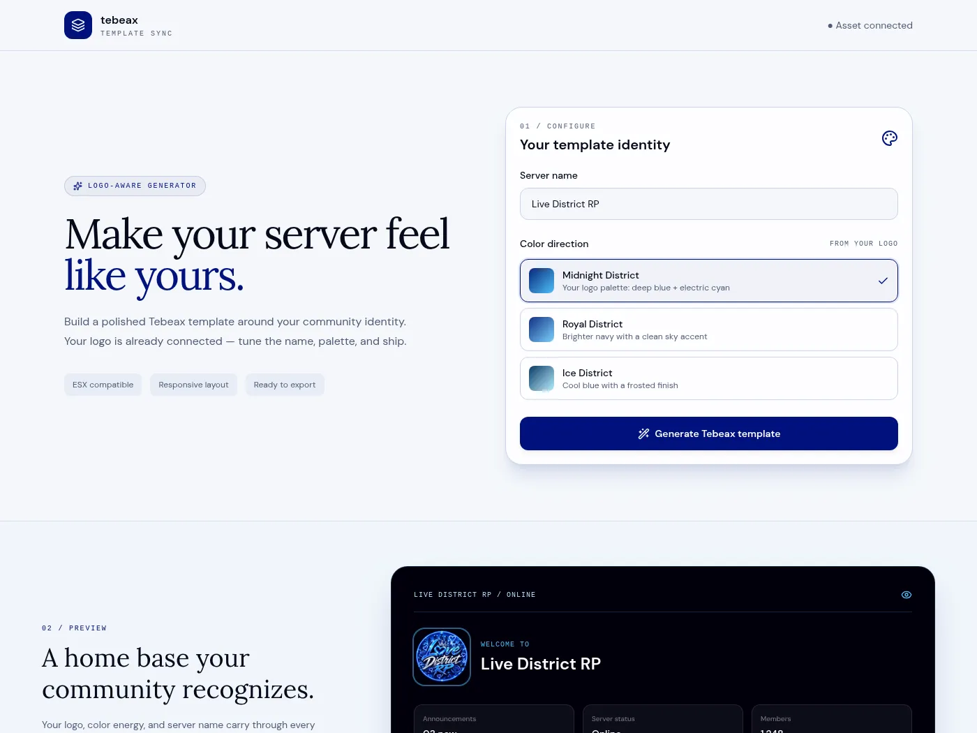 Tebeax Template Sync