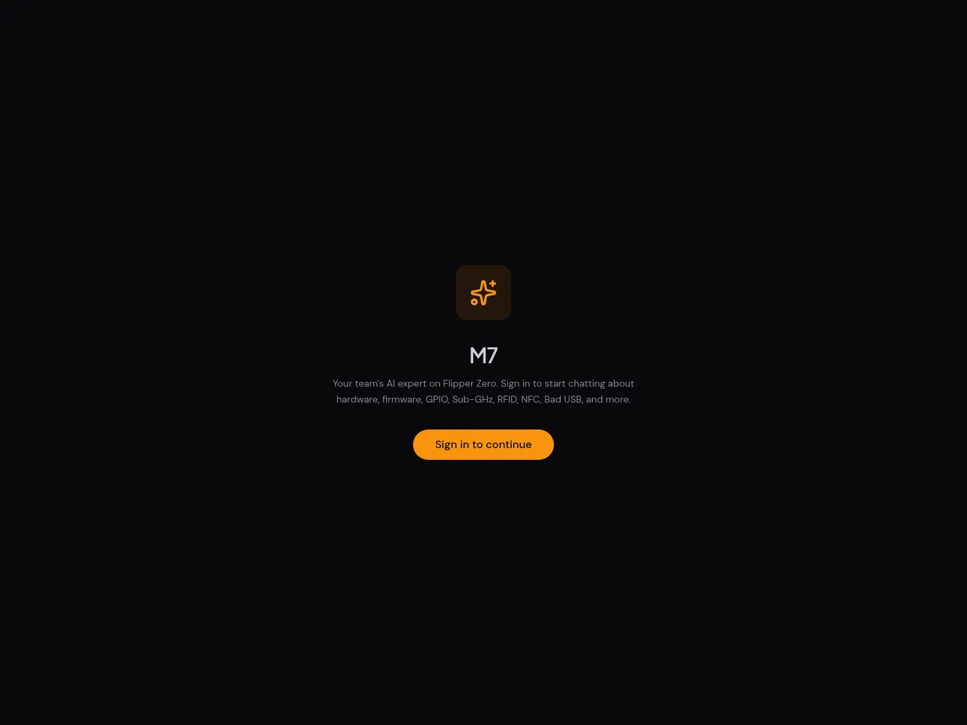 M7 AI Chatbot Site