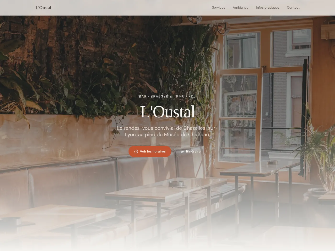 L'Oustal Bar Showcase