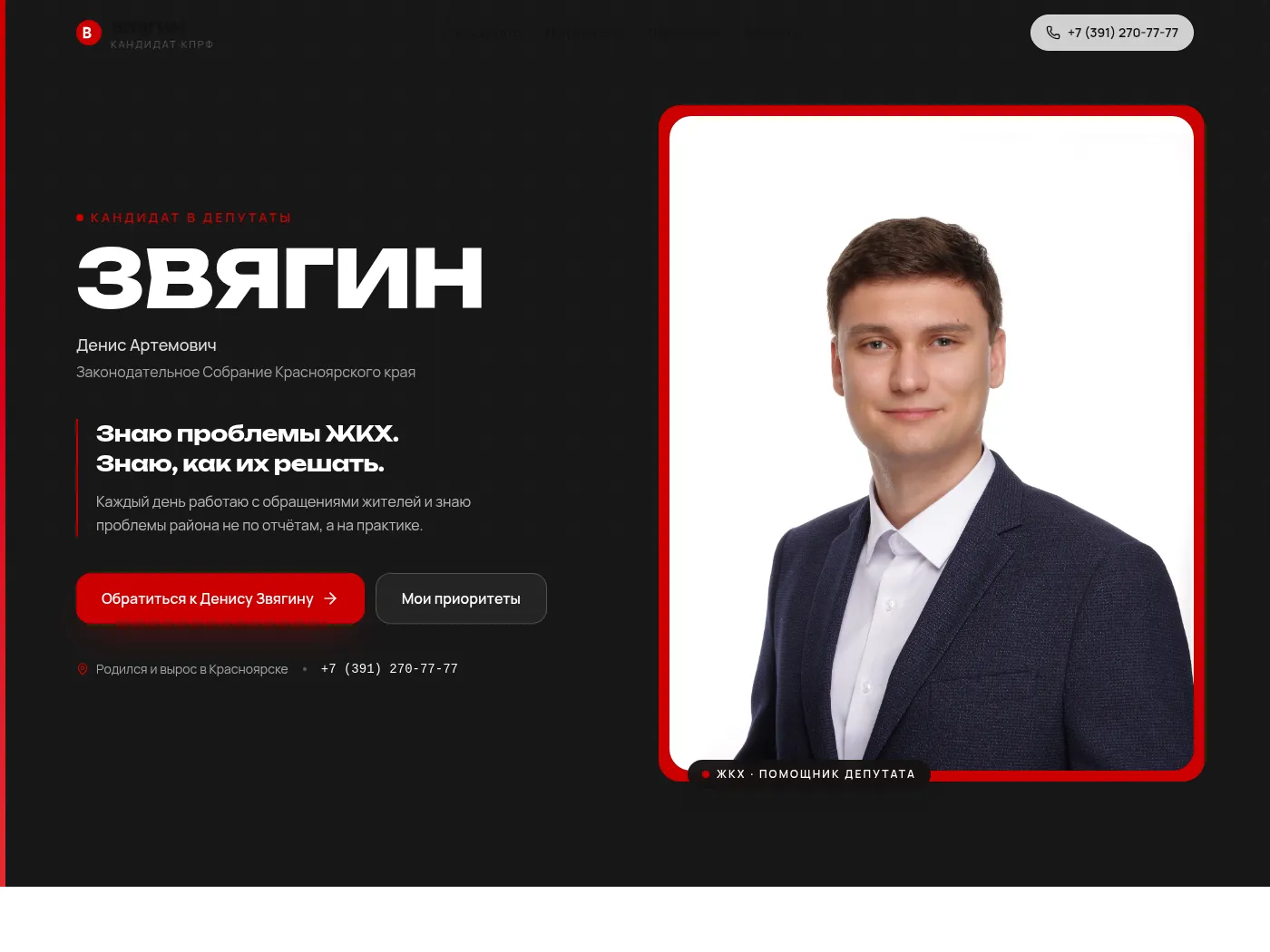 Звягин Агитационный Сайт