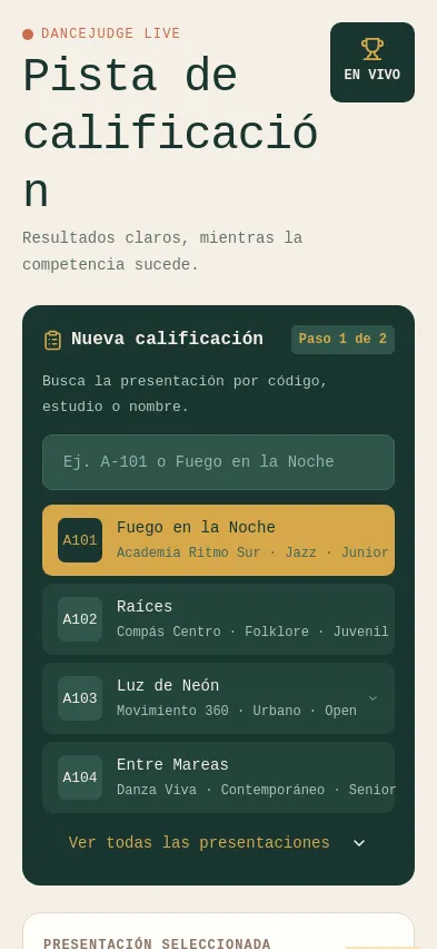 DanceJudge Live App