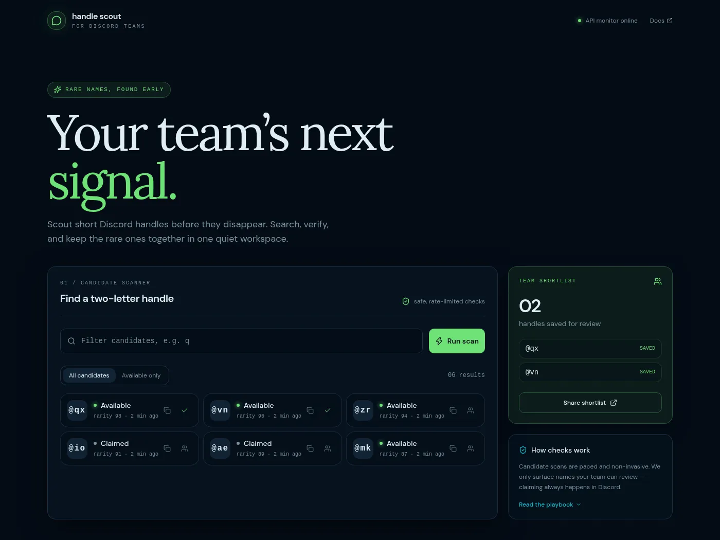 Discord Handle Finder
