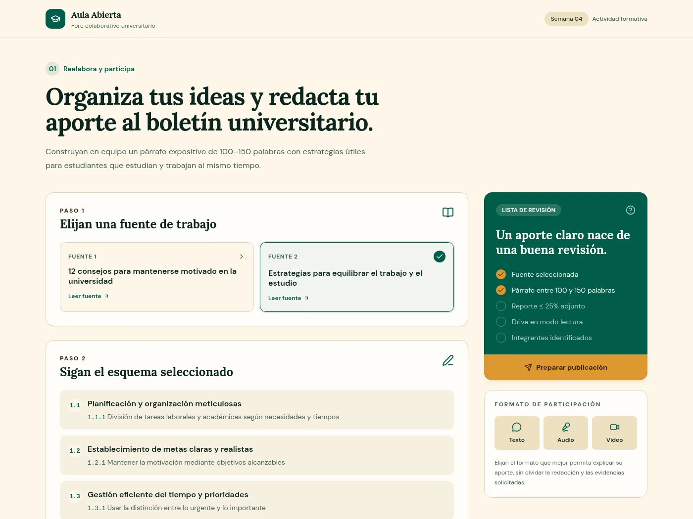 Foro Colaborativo Universitario