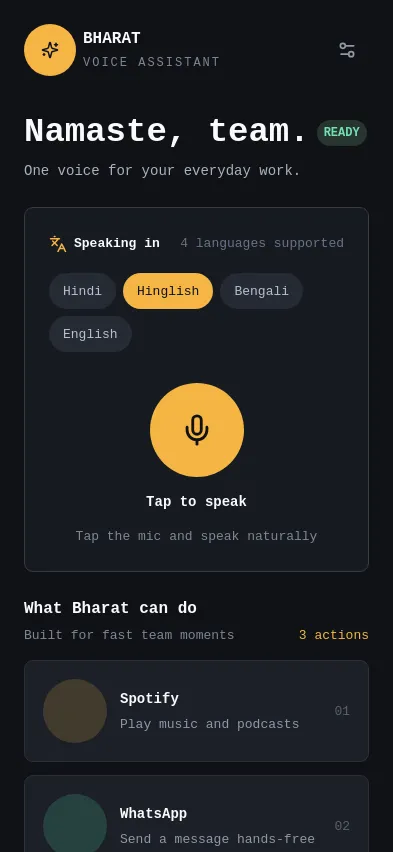 Bharat Voice Assistant