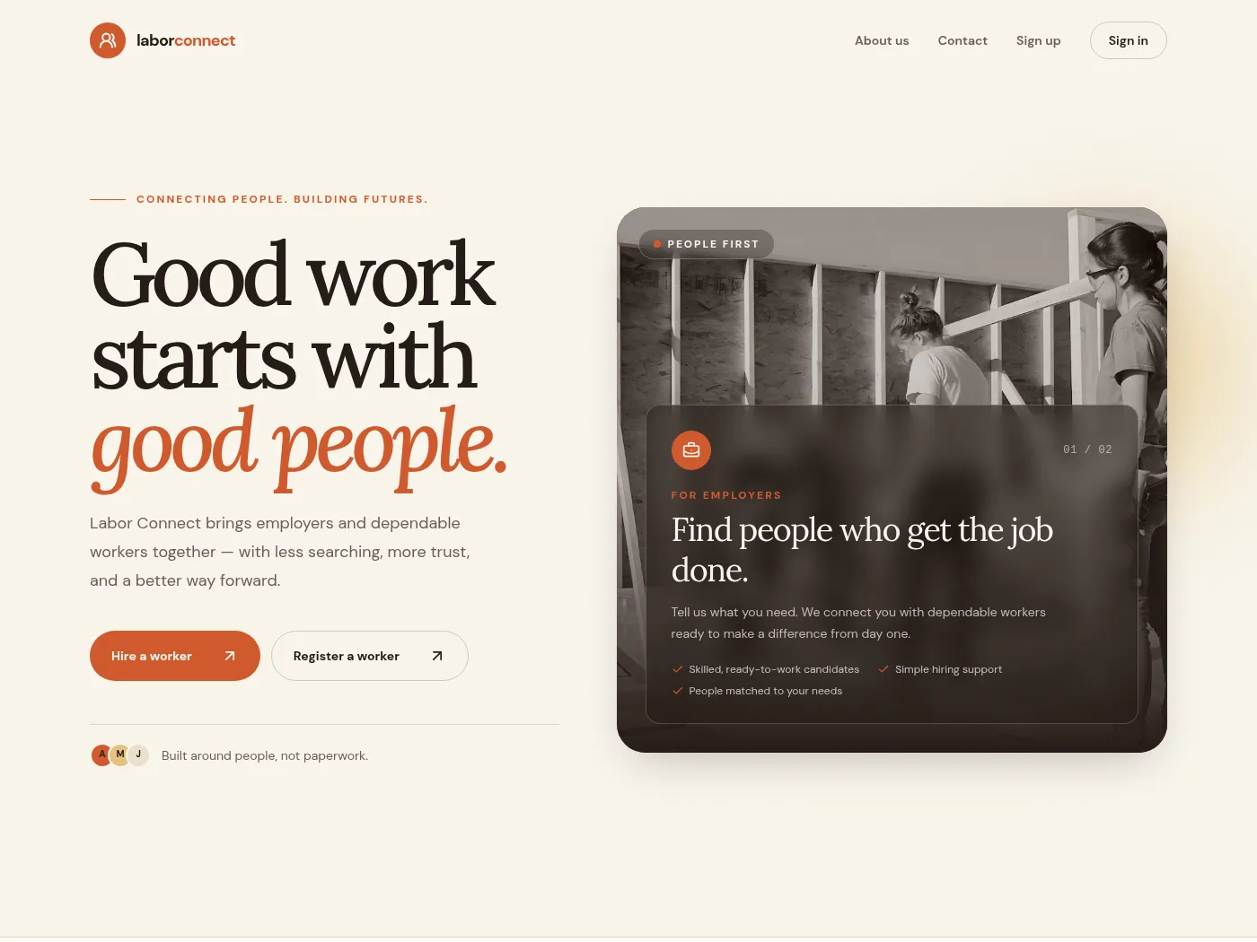 Labor Connect Website