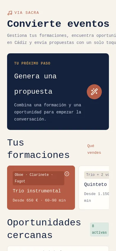 VIA SACRA Booking App