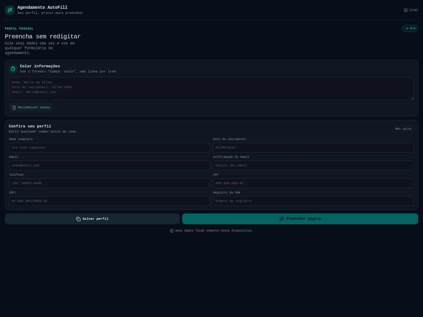 Agendamento AutoFill Extension