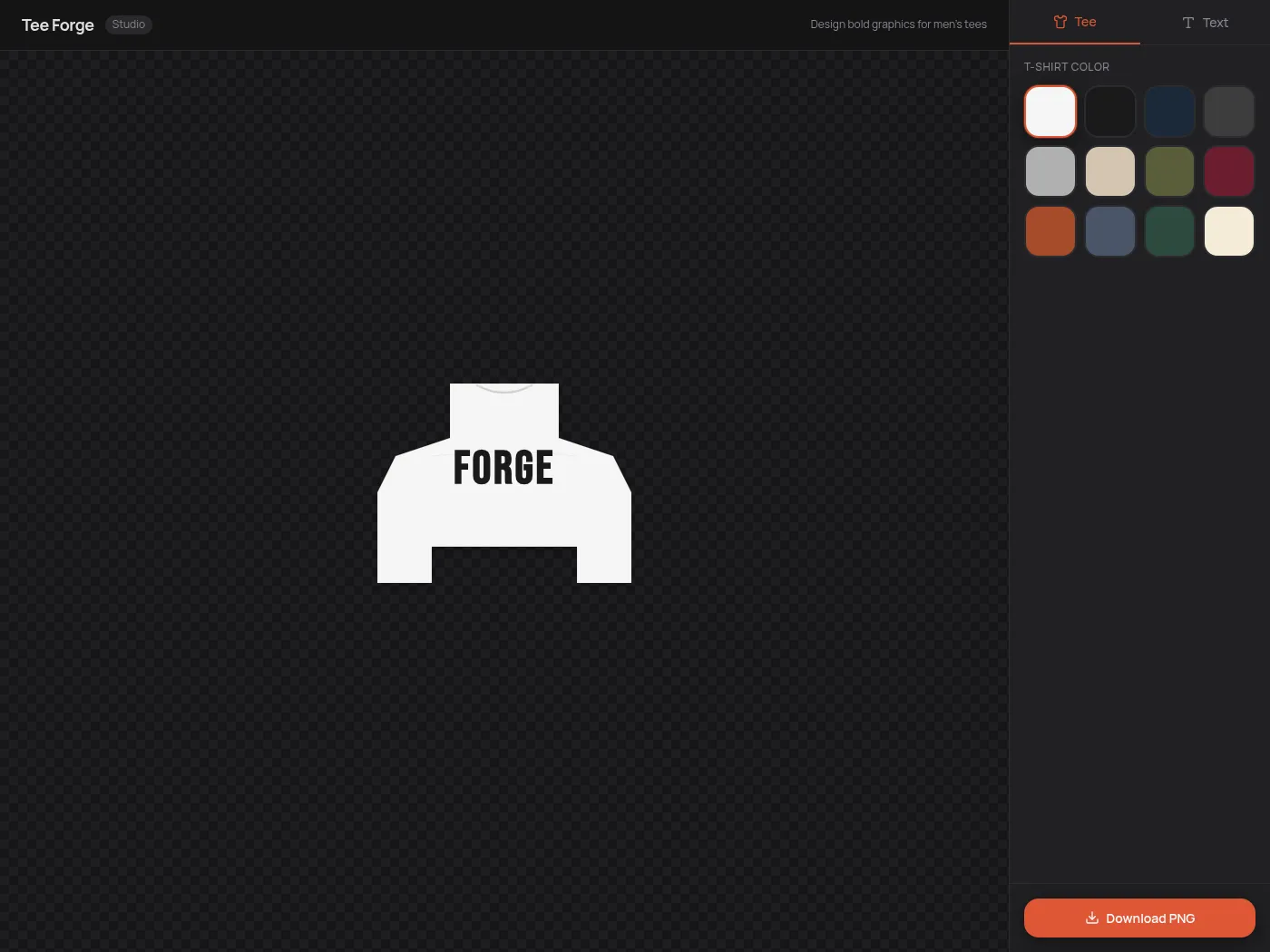 Men's Tee Design Studio