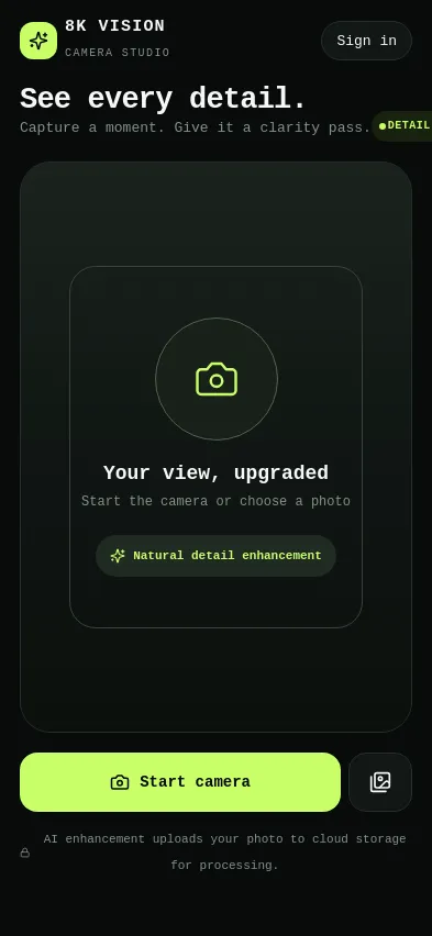 8K Vision Cam