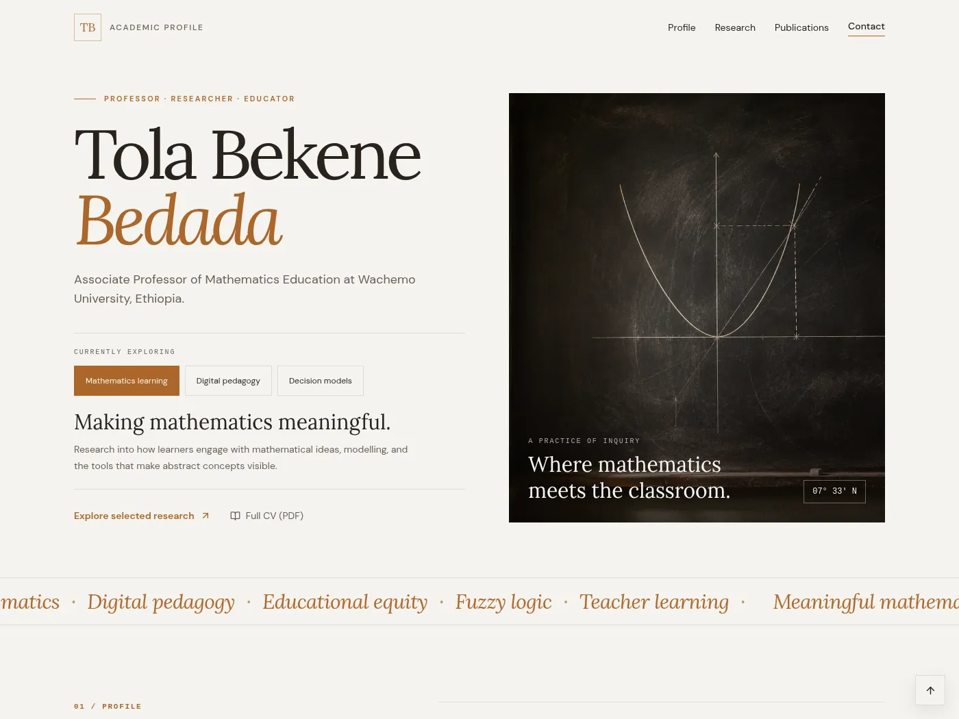 Personal Web Presence