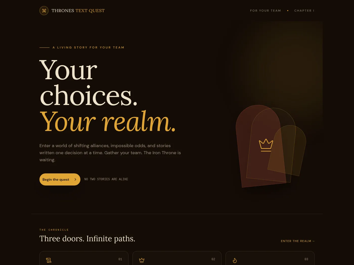 Thrones Text Quest
