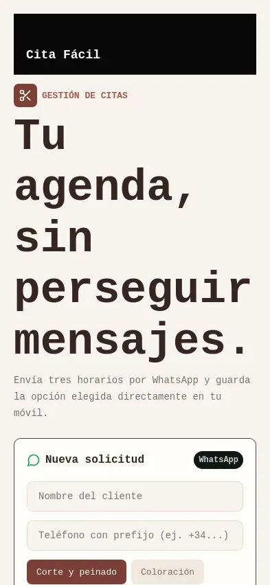 Cita Fácil Peluquería