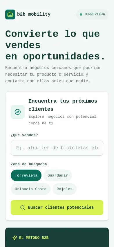 B2B Mobility Finder