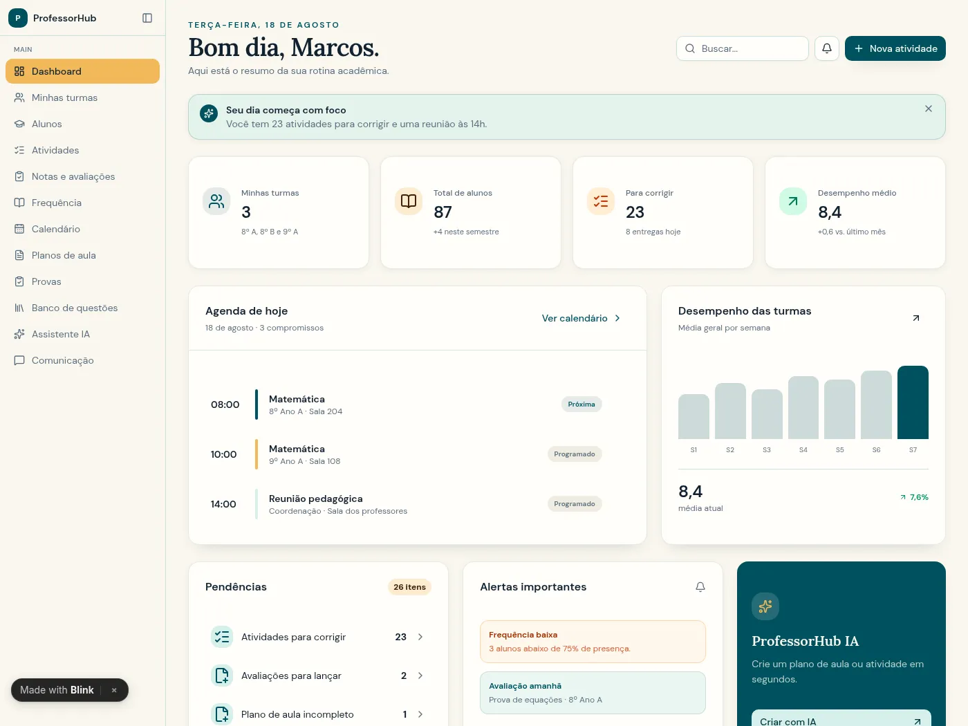 ProfessorHub Academy Platform