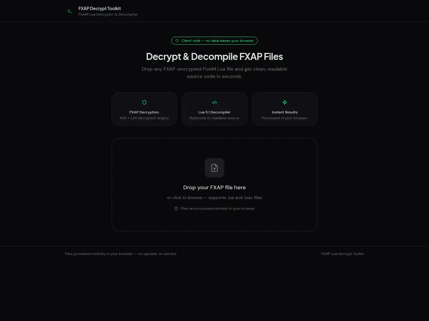 FXAP Lua Decrypt Toolkit