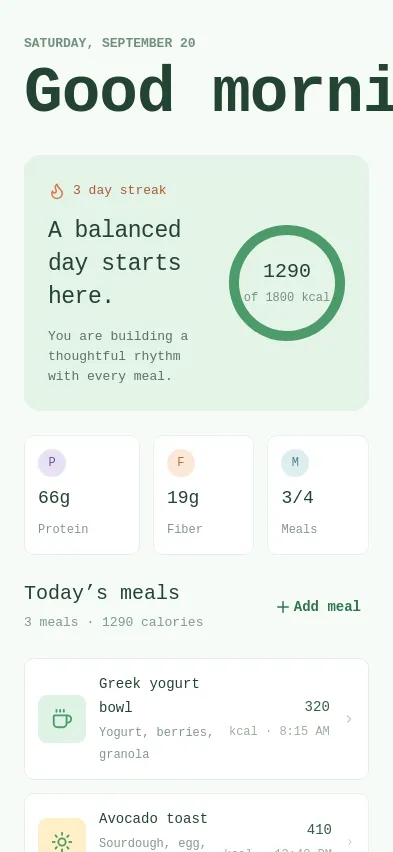 FoodTracker Mobile