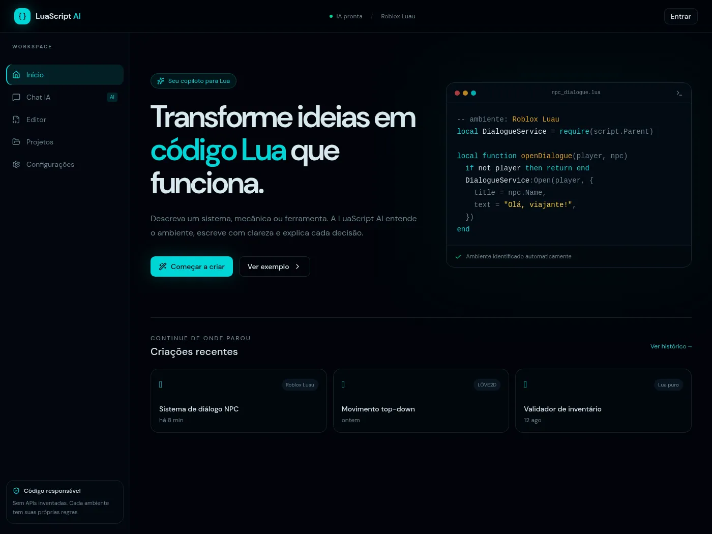 LuaScript AI Web