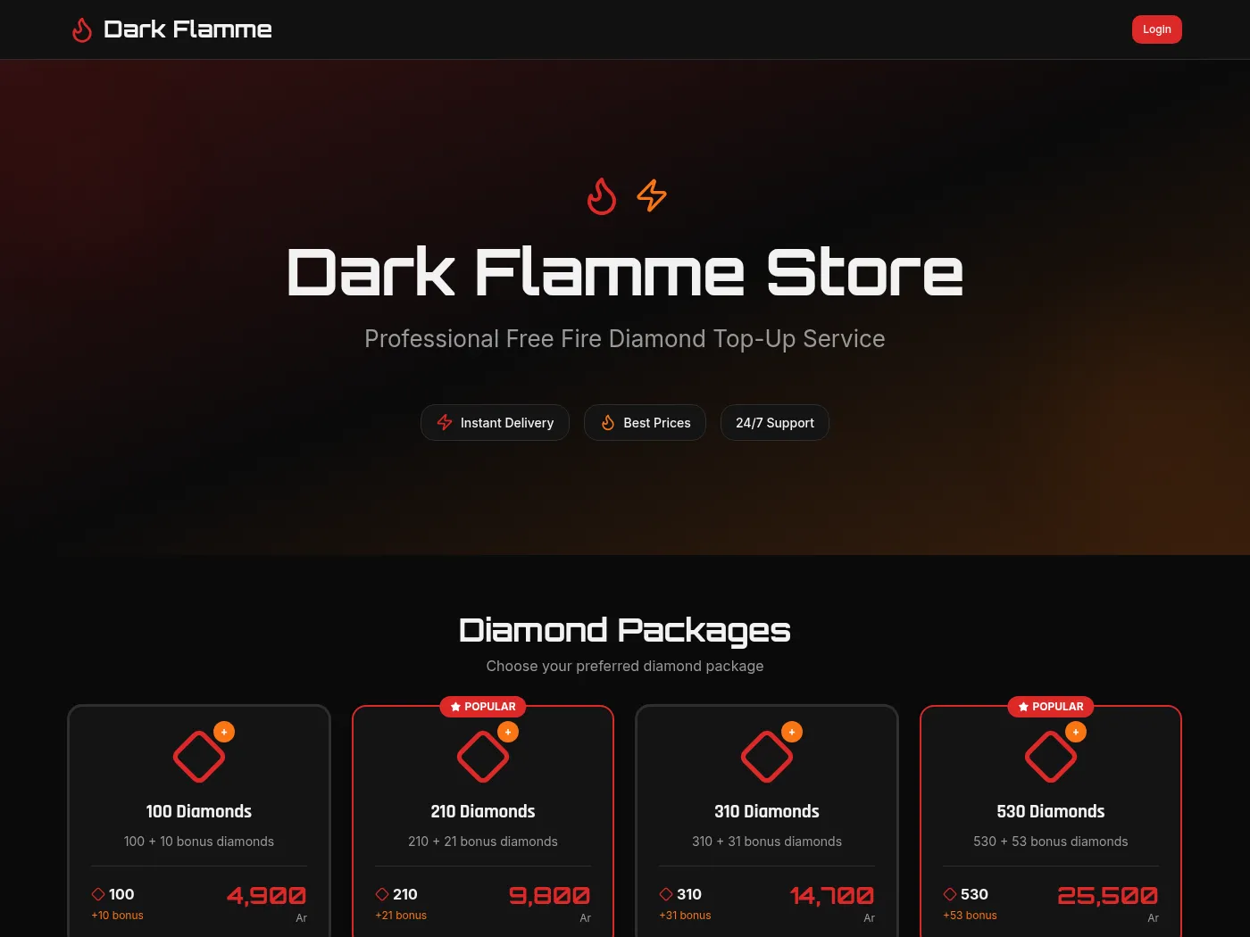 Dark Flamme Store