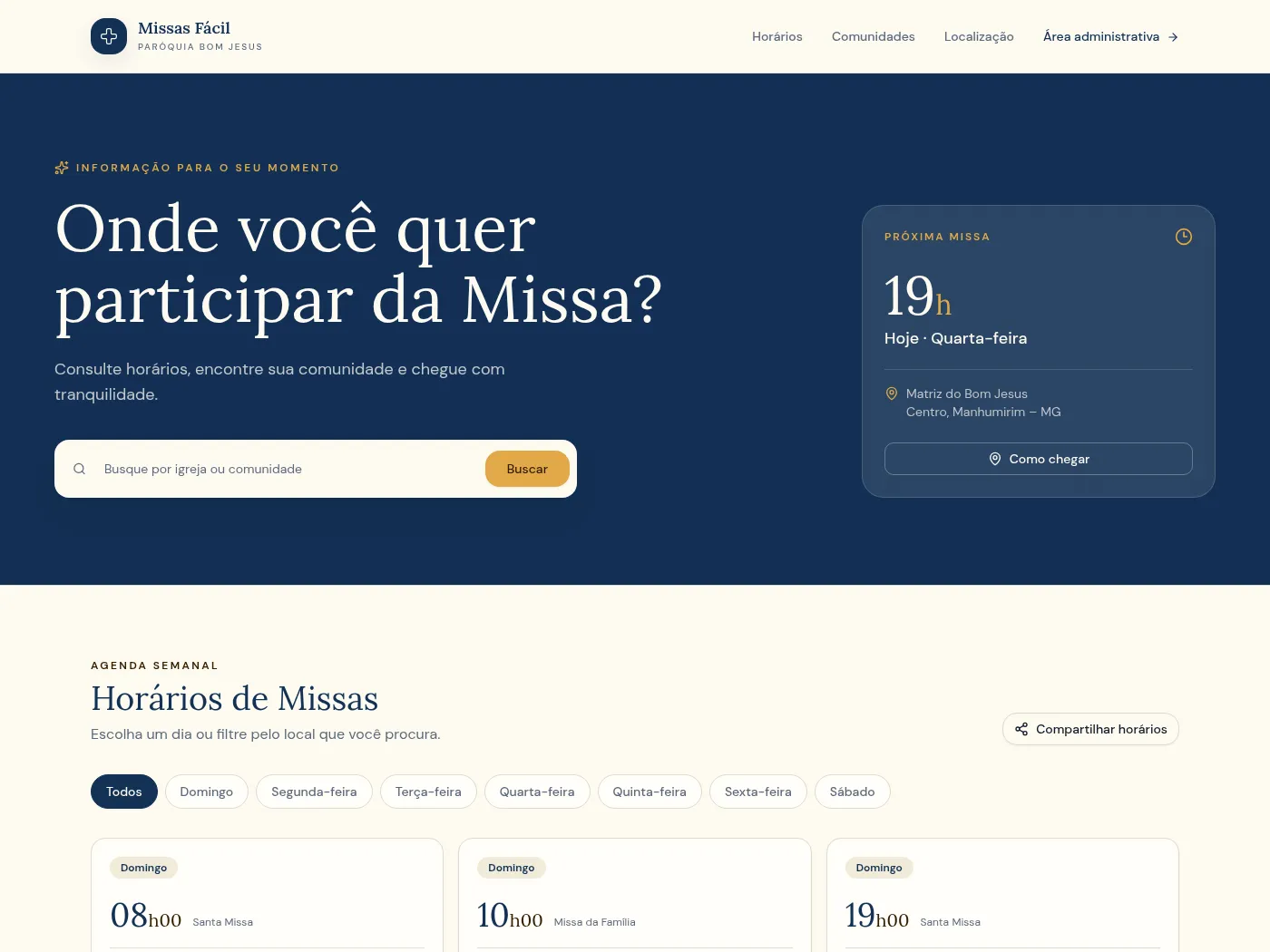 Missas Fácil Web