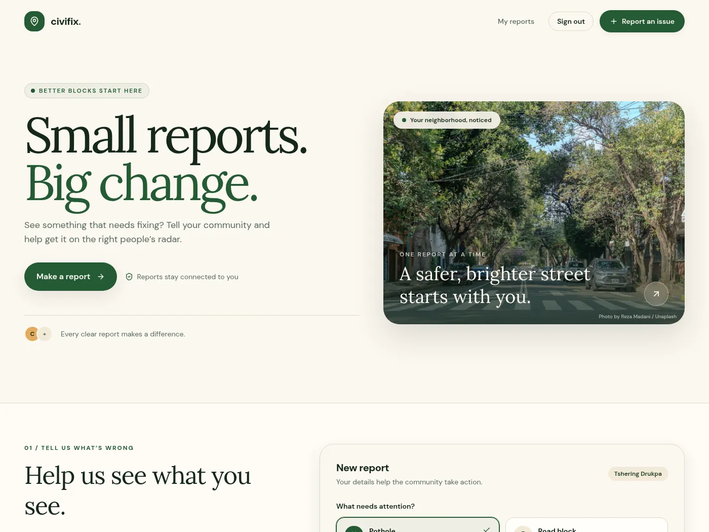 CiviFix Reporter