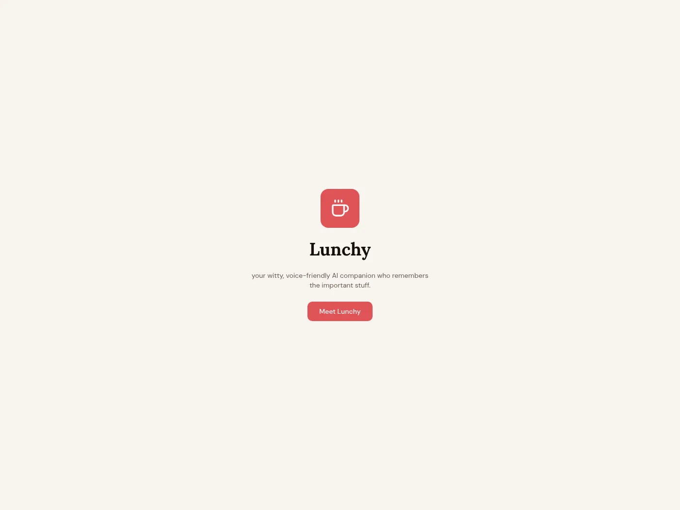 Lunchy AI Companion