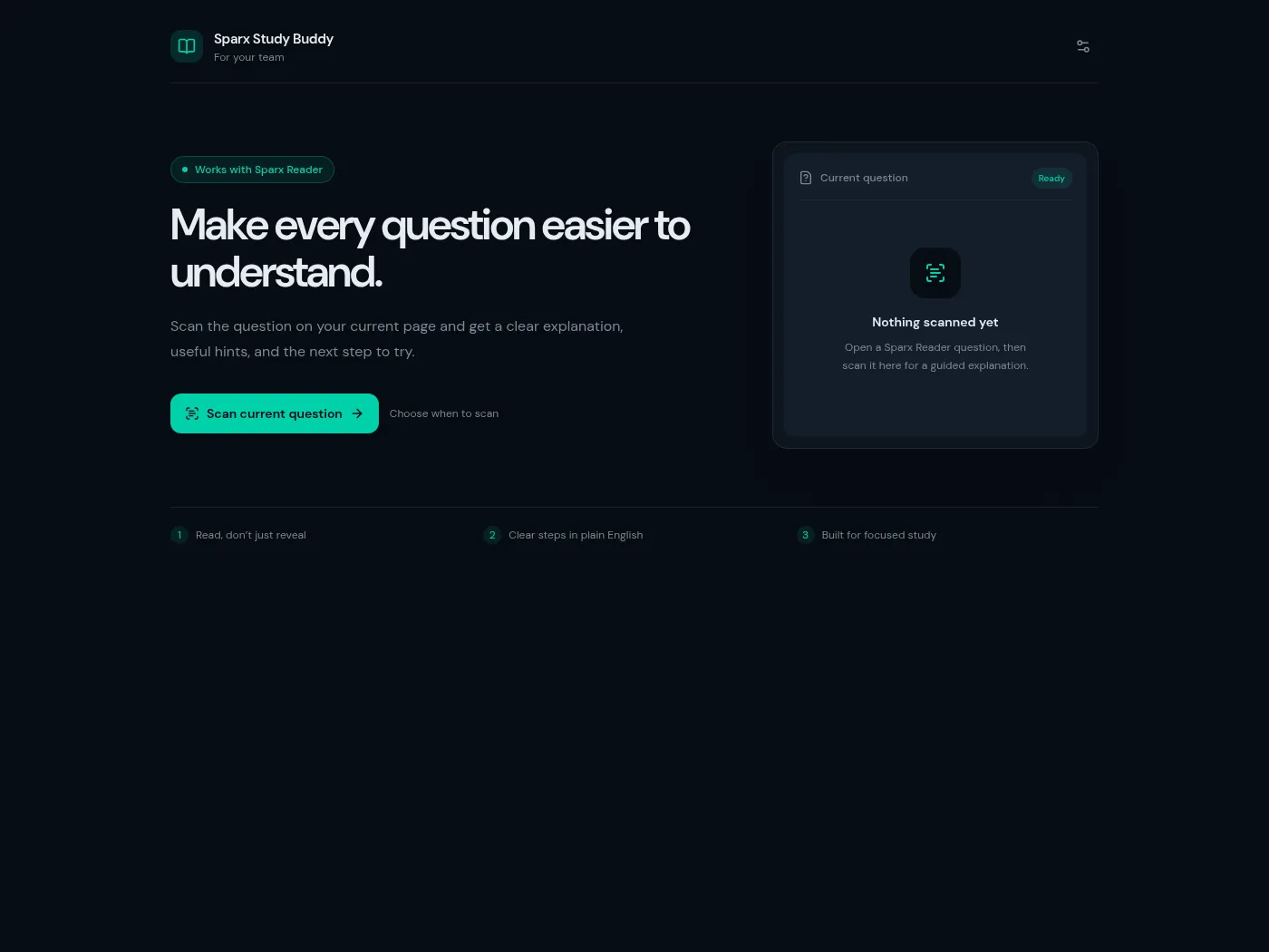 Sparx AI Study Buddy