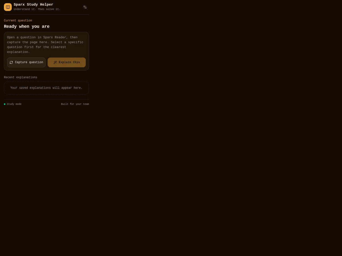 Sparx AI Study Helper