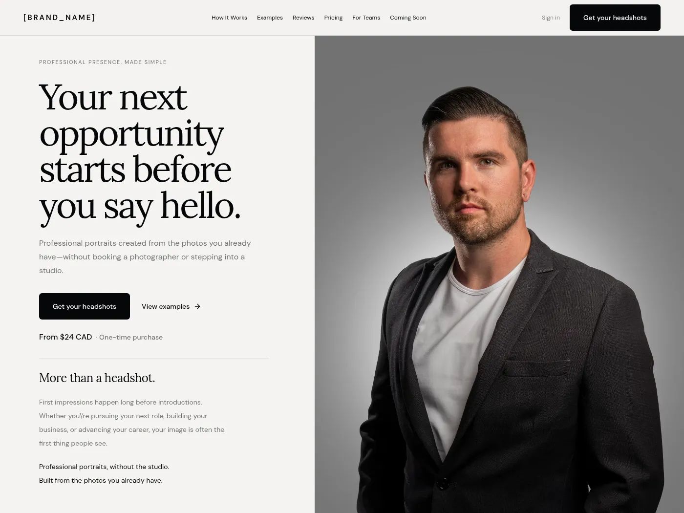 [BRAND_NAME] Headshot Platform