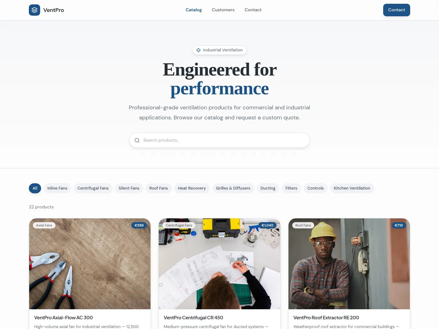 VentPro Sales Portal