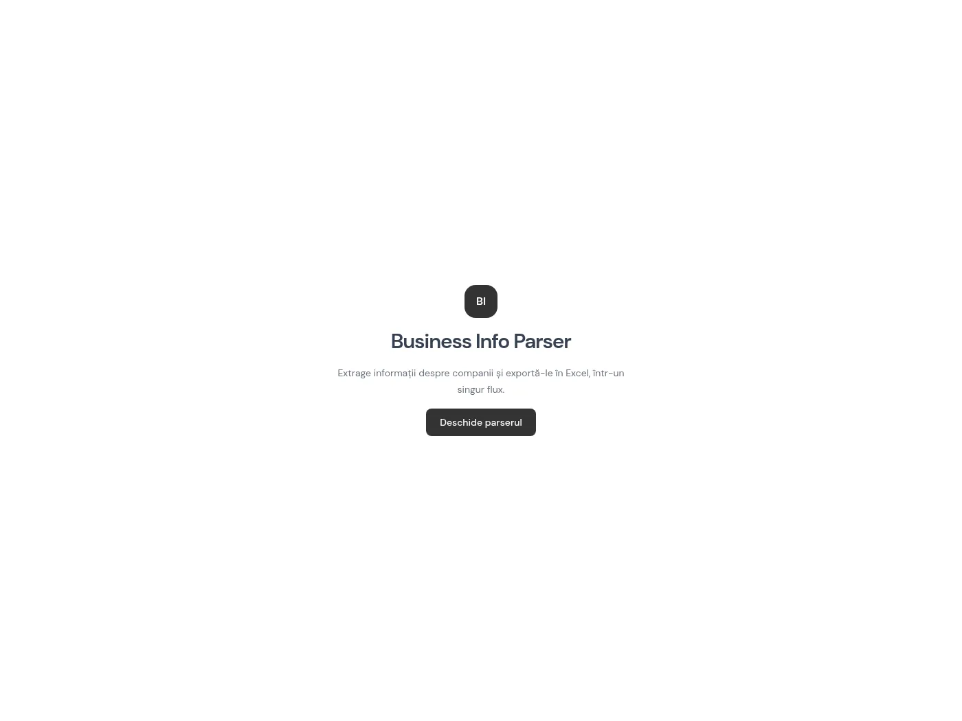 Business Info Parser