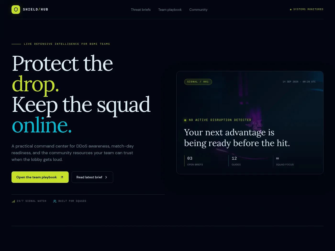 BGMI Shield Hub