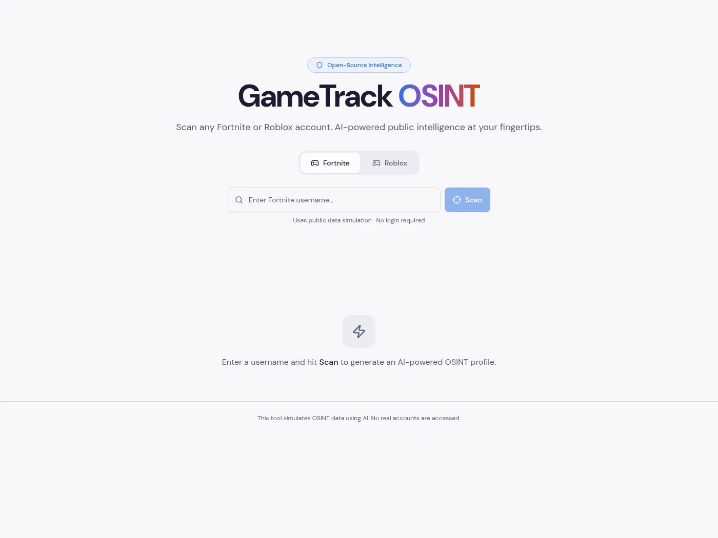 Fortnite OSINT Scanner