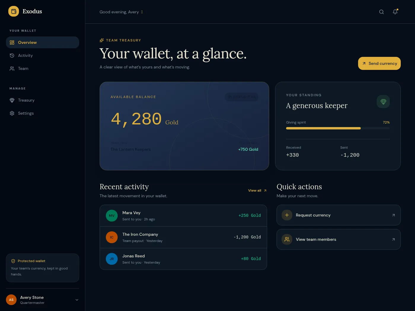 LARP Exodus Wallet
