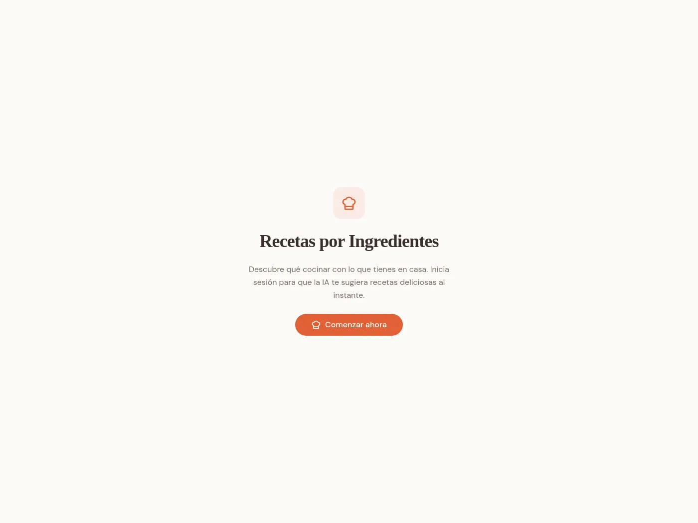 Recetas por Ingredientes